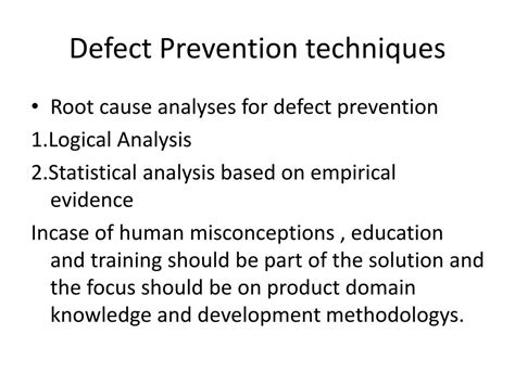 PPT Defect Prevention And Process Improvement PowerPoint Presentation ID 2858913