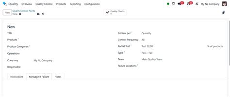 How To Manage Types Of Quality Checks In Odoo 17 Quality App
