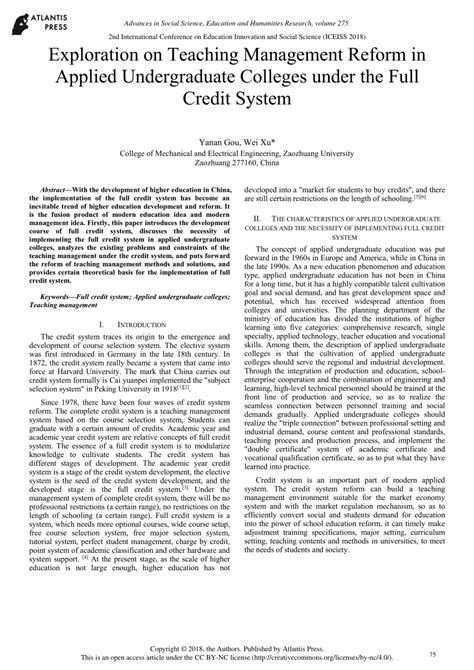 Pdf Exploration On Teaching Management Reform In Applied