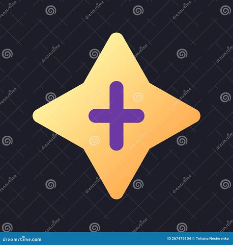 blink transition flat gradient fill ui icon for dark theme stock vector