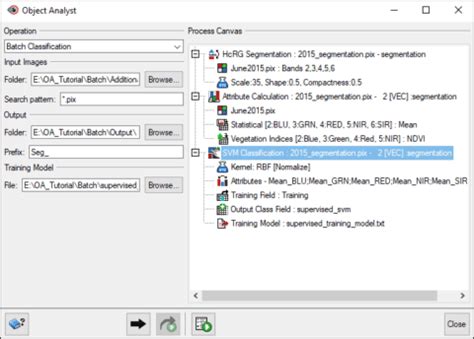 Object Analyst Batch Classification Catalyst Earth
