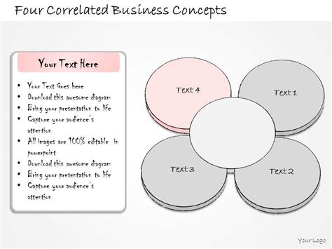 Business Ppt Diagram Four Correlated Business Concepts Powerpoint Template PowerPoint