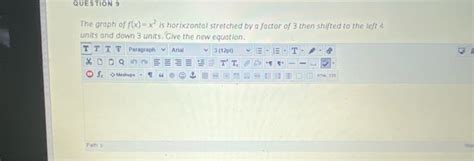 solved question 1 describe how the graph of the functionis a