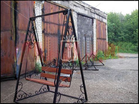 Самодельные качели для дачи из металла (64 фото) - красивые картинки и ...