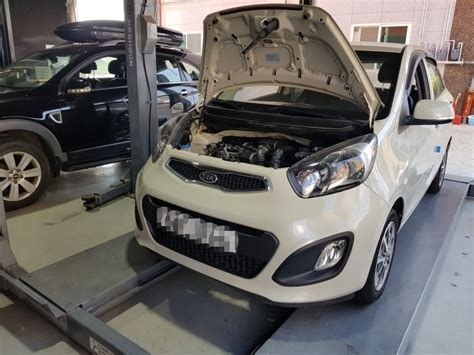 오산카센터 누읍동카센터 기아 올뉴모닝 점화코일교환점화플러그교환냉각수교환써모스탯교환스로틀바디클리닝엔진오일잔유제거플러싱합성유순환식미션오일브레이크오일연료필터