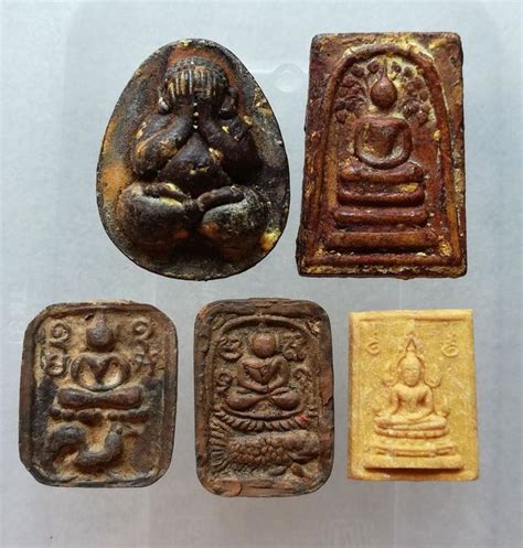 พระปิดตาหลวงปู่หงษ์ ปรกโพธิ์หลวงพ่อรวย หลวงพ่อปานขี่ไก่ ปลา พระคำข้าวฤาษีลิงดำ Ennxo