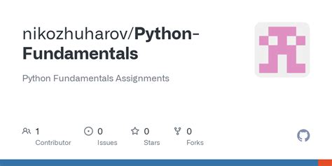 GitHub Nikozhuharov Python Fundamentals Python Fundamentals Assignments