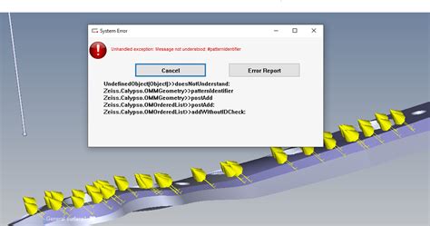 Unhandled Exception Message Not Understood Patternidentifier