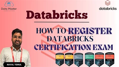 How To Register For Databricks Certification Exam Data Master Youtube
