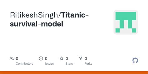 Github Ritikeshsinghtitanic Survival Model