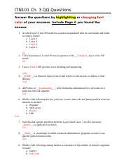 ITN101 Ch3 Intro Questions Docx ITN101 Ch 3 QQ Questions Answer The Questions By Highlighting