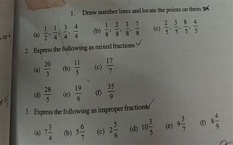 Draw Number Lines And Locate The Points On Them A B
