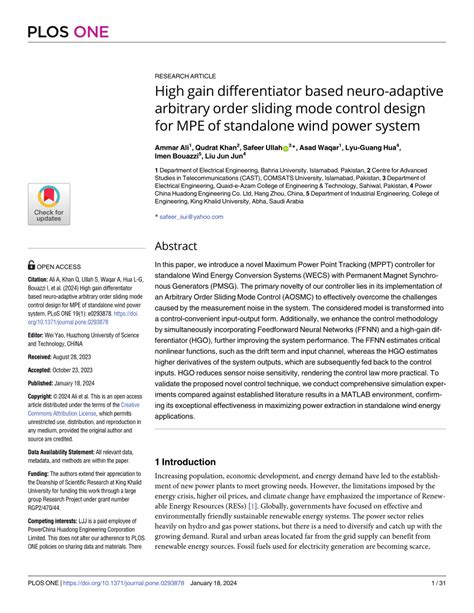 Pdf High Gain Differentiator Based Neuro Adaptive Arbitrary Order