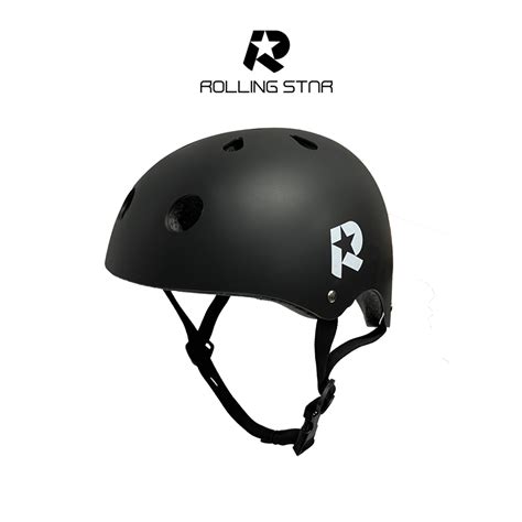 R Star 롤링스타 롤러 인라인 스케이트 헬맷 블랙 Rolling Star