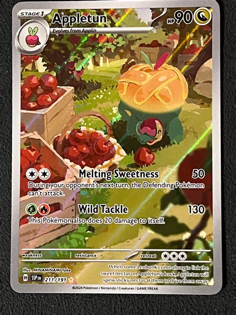 211191 Appletun Pokémon Surging Sparks Illustration Rare Jarvvos
