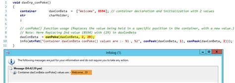 D365fo Ax X Dynamics Ax Tutorial X Containers Functionality Ax Dynamics 365 For
