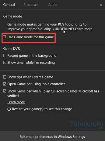 How To Enable Or Disable Game Mode On Windows 10