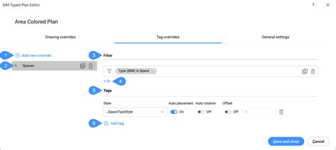 bim typed plan editor dialog box bricscad bim bricsys help center