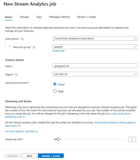 Azure Portal を使用して Stream Analytics ジョブを作成する Azure Stream Analytics Microsoft Learn