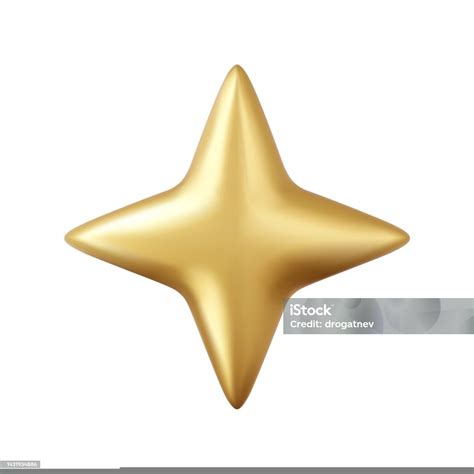 3d 골드 스타 아이콘 3차원 형태에 대한 스톡 벡터 아트 및 기타 이미지 3차원 형태 개념 고급 Istock