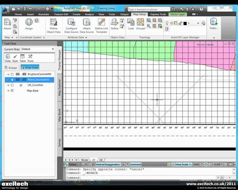 Autocad Map 3d 2011 Grids And Graticules Youtube