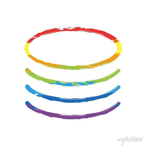 Database Icon Simple Linear Symbol Thin Outline Drawing Sign • Wall Stickers Brush Peace