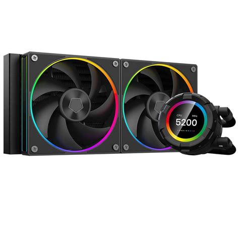 Yichuhaoxi 240 Mm Liquid Cpu Cooler Customizable 2 1 In Lcd Display Dual Argb Fans Extreme