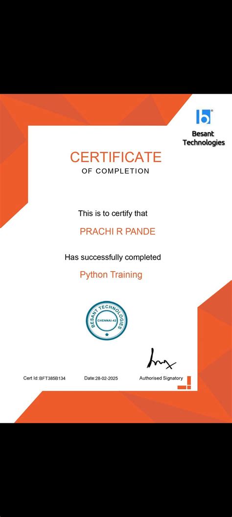 Python Programming Besant Besanttechnologies Technology Learning Prachi Pande