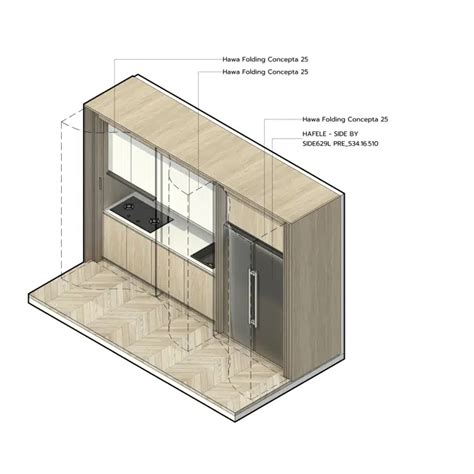 Bim Object ดาวน์โหลดฟรี ผนังซ่อนครัว Bimobject