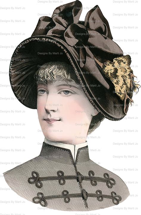 Womens Hat Fashions From The Late 1800s 20 Printable Vintage Ladies