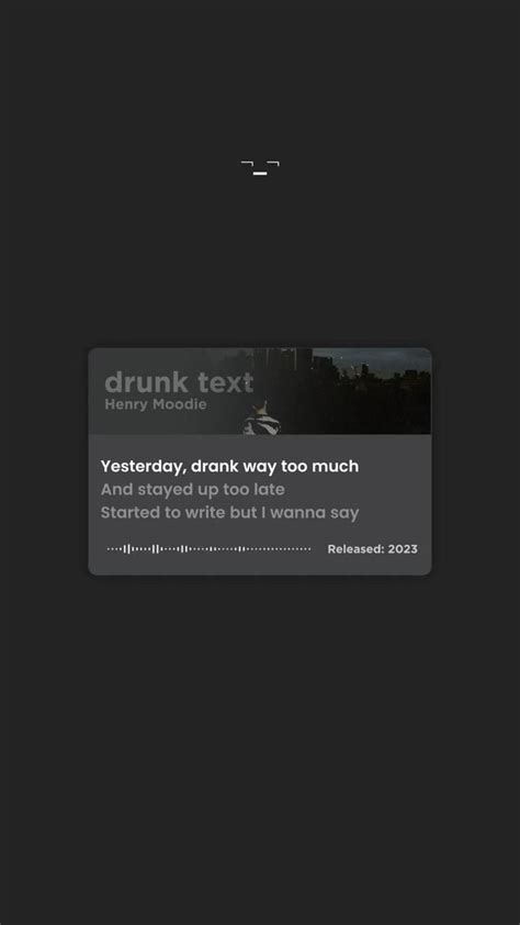 Drunk Text Lirik Lagu Lagu Lirik
