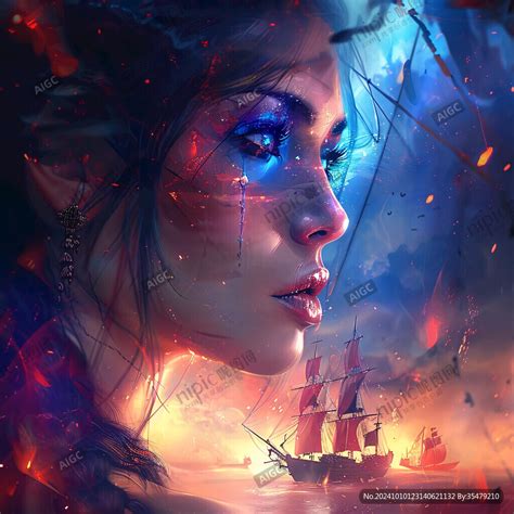 Ai创作图数字肖像插画 玄幻奇幻时尚插画 3d奇幻艺术 数字艺术女人 绚丽大片绚丽海报 游戏海报艺术感公司 质感合成风 数字艺术作品 3d效果女孩 发光人物效果 数字艺术女孩 写实人物插画