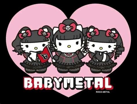 Hello Kitty Rock Serigrafi Çıkartma Vintage Posterler