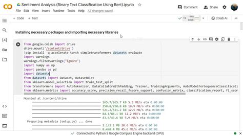 sentiment analysis in python using bert binary text classification in python using bert youtube