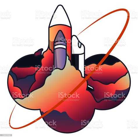 우주 로켓 발사 창조적 인 아이디어 로켓 배경 벡터 일러스트 Ship Launch에 대한 스톡 벡터 아트 및 기타 이미지 Ship Launch 개념 개념과 주제