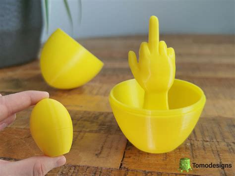 Middle Finger Easter Egg By Tomodesigns Download Free Stl Model
