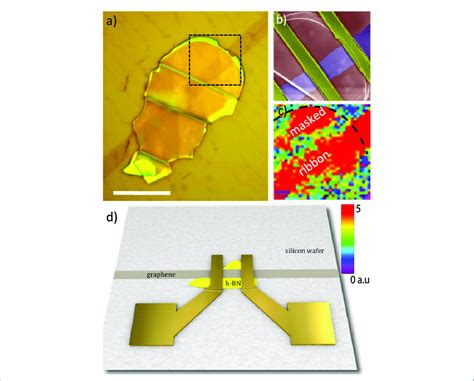 Device Fabrication On A Graphene H Bn A Optical Micrograph Image Of Download Scientific
