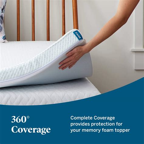 Lucid 3 Inch Mattress Topper Queen Memory Foam Mattress