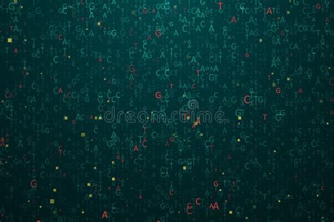 Big Genomic Data With Woman Face Genome Sequence Map Horizontal Stock Vector Illustration Of