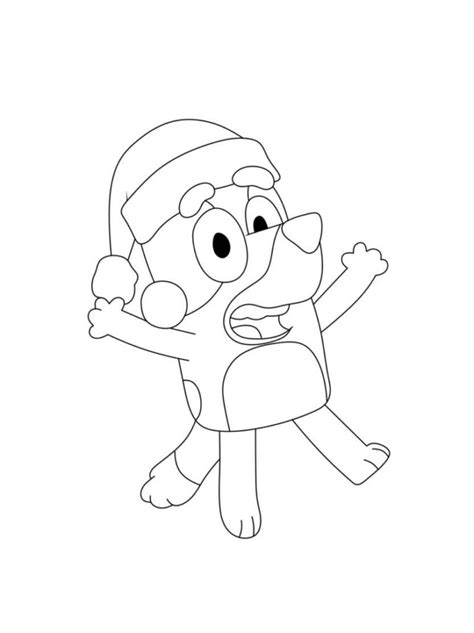Jolis Dessins Coloriage Noël Bluey