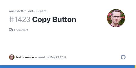 Copy Button · Issue 1423 · Microsoftfluent Ui React · Github