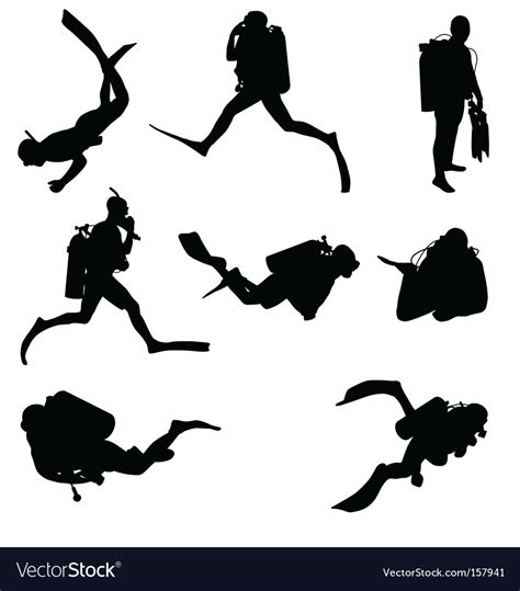 Scuba Diving Royalty Free Vector Image Vectorstock