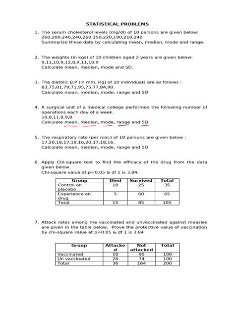 Epid And Statistics Pdf Mean Clinical Medicine