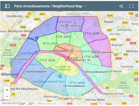 Detailed Map Of Paris Neighborhoods Vrogue Co