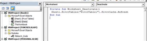How To Auto Refresh Pivot Table Data In Excel