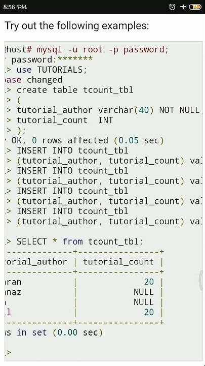 Handling Null Values In Mysql Mysql Database Databasemanagement