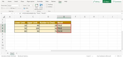 How To Use BETWEEN Formula In Excel Sheetaki