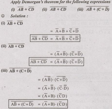 Minimization Of Boolean Expressions Using Algebraic Method Problems