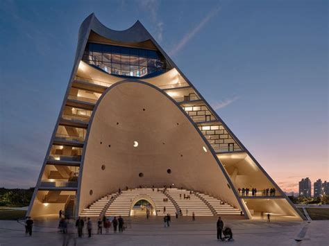 Open Architecture Designs Conical Sun Tower As Giant Sundial Open Architecture Yantai