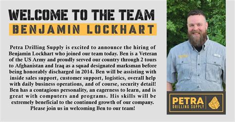 Daniel Rosenbach On Linkedin Very Excited To Have You On Board Benjamin Lockhart